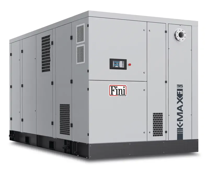 Trent-FINI K-MAX TS TWIN ROTARY SCREW AIR COMPRESSOR 315-08 VS VARIABLE ...