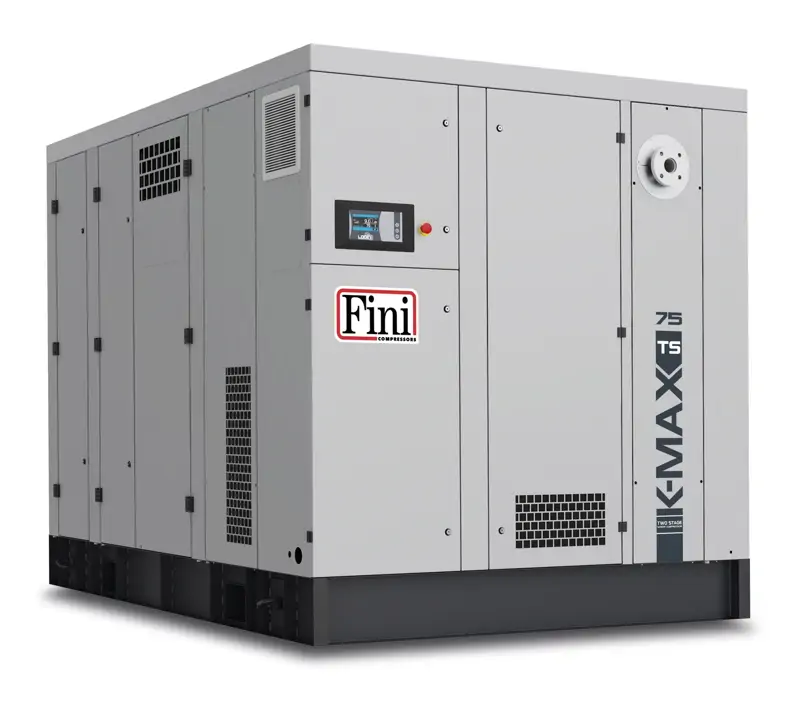 Trent-FINI K-MAX TS TWIN ROTARY SCREW AIR COMPRESSOR 75-08 VS VARIABLE ...